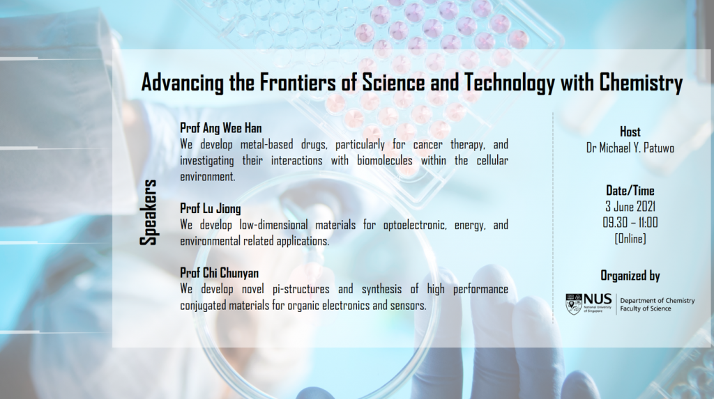 Advancing the Frontiers of Science and Technology with Chemistry (3 ...