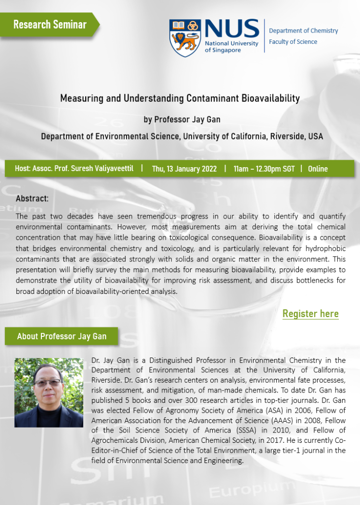 Measuring and Understanding Contaminant Bioavailability by Professor ...