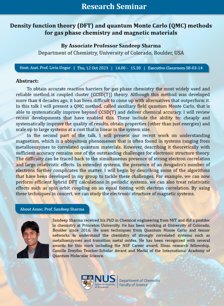 Density function theory (DFT) and quantum Monte Carlo (QMC) methods for ...