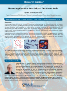 Measuring Chemical Reactivity at the Atomic Scale by Dr Alexander Riss ...