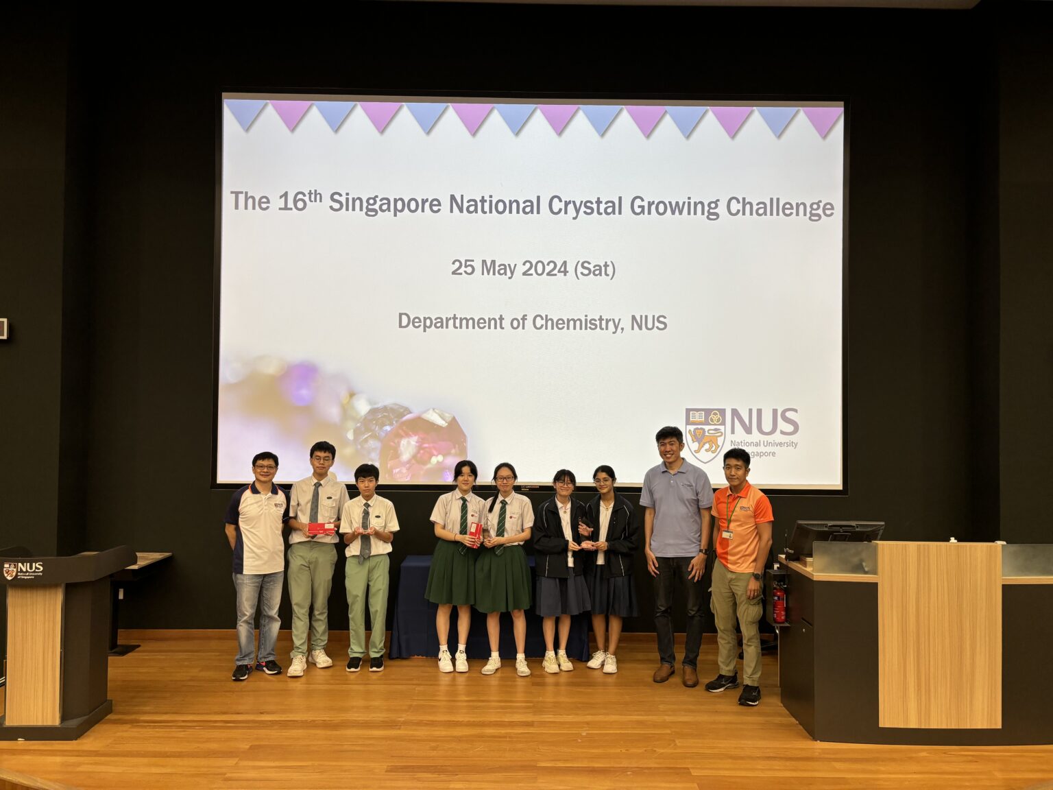 The 16th Singapore National Crystal Growing Challenge Result - NUS Chemistry | NUS Chemistry